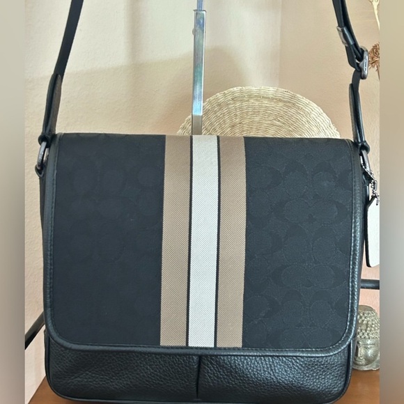 Coach | Bags | Coach Thompson Map Baggender Neutralmessenger Crossbody ...